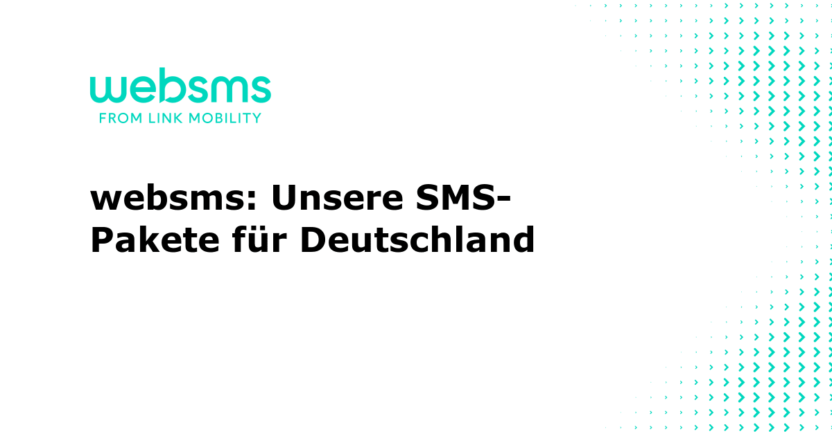websms: Unsere SMS-Pakete für Deutschland